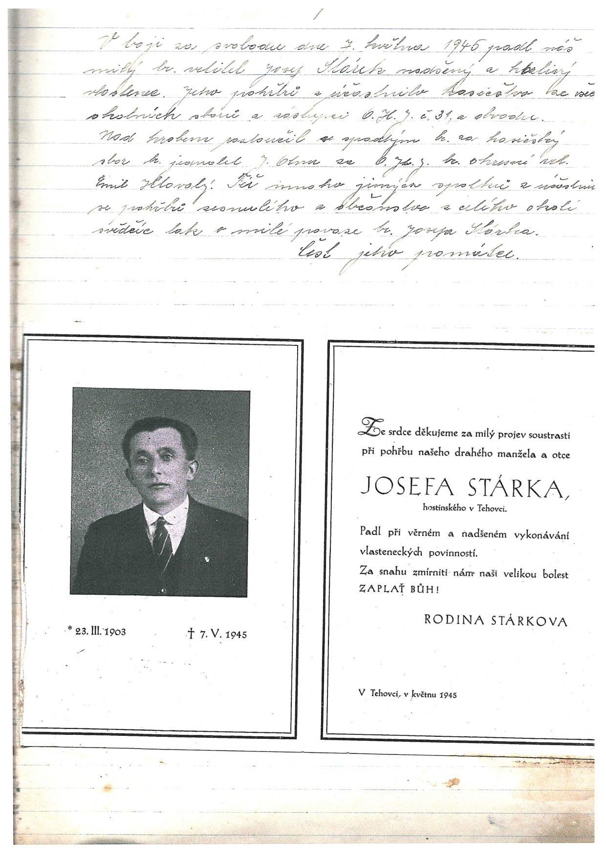 Stárek Josef (SDH Tehovec, okres Praha - východ)